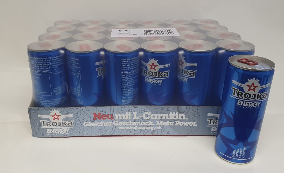 Trojka Energy drink boîte | Boissons énergétiques | Auderset & Cie